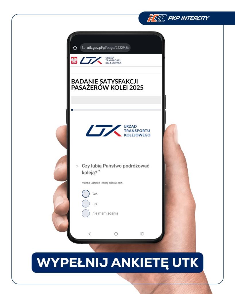 Twoja opinia może zmienić kolej – wypełnij ankietę UTK – Raport Kolejowy